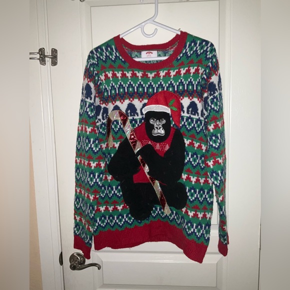 Holiday Time | Sweaters | Holiday Time Gorilla Ugly Christmas Sweater ...